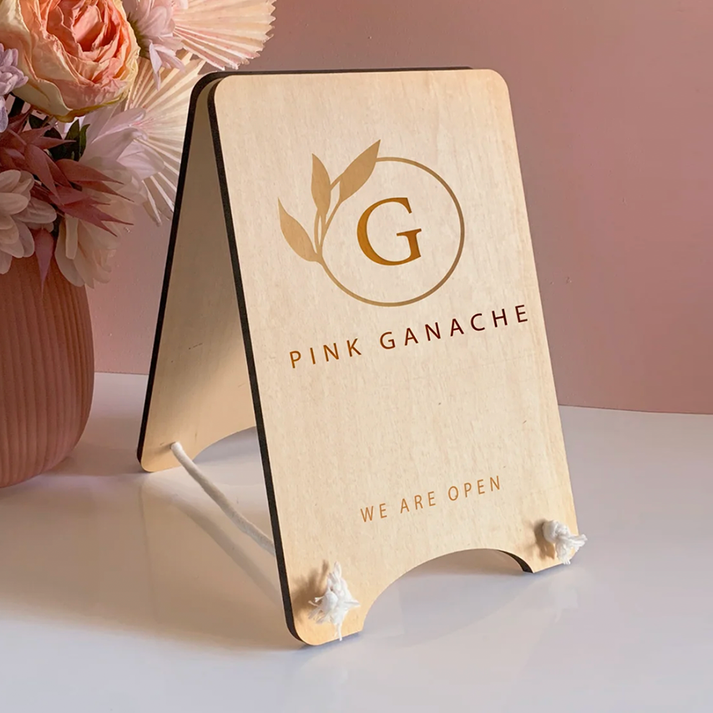 Portrait A-Frame Sign – Inked And Etched